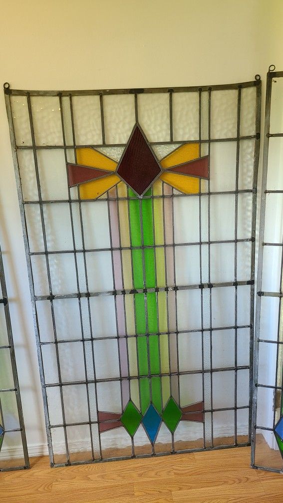 Beautiful Antique Stained Glass Windows-4 Panels-buy All Or 1 for Sale ...