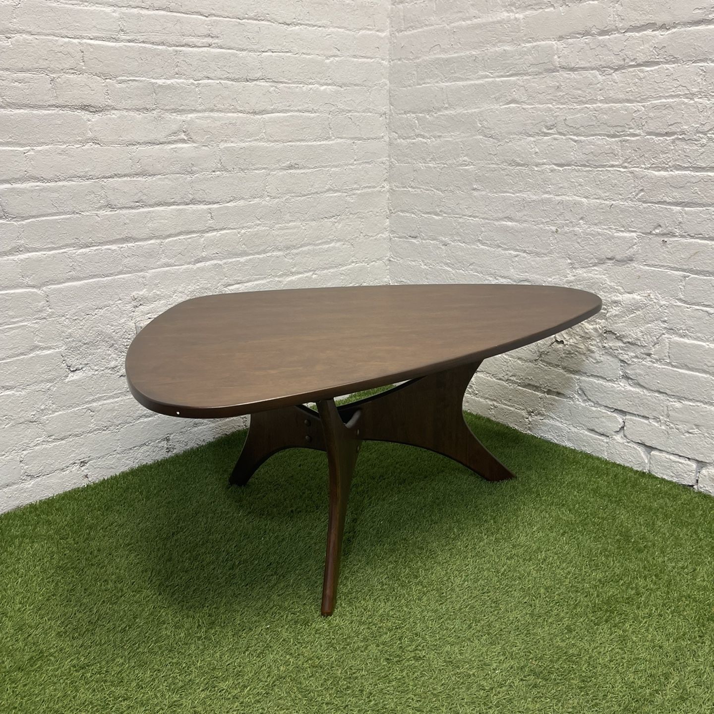 Carson Carrington Telsiai Triangle Wood Coffee Table Brown for Sale in Mckees Rocks PA OfferUp