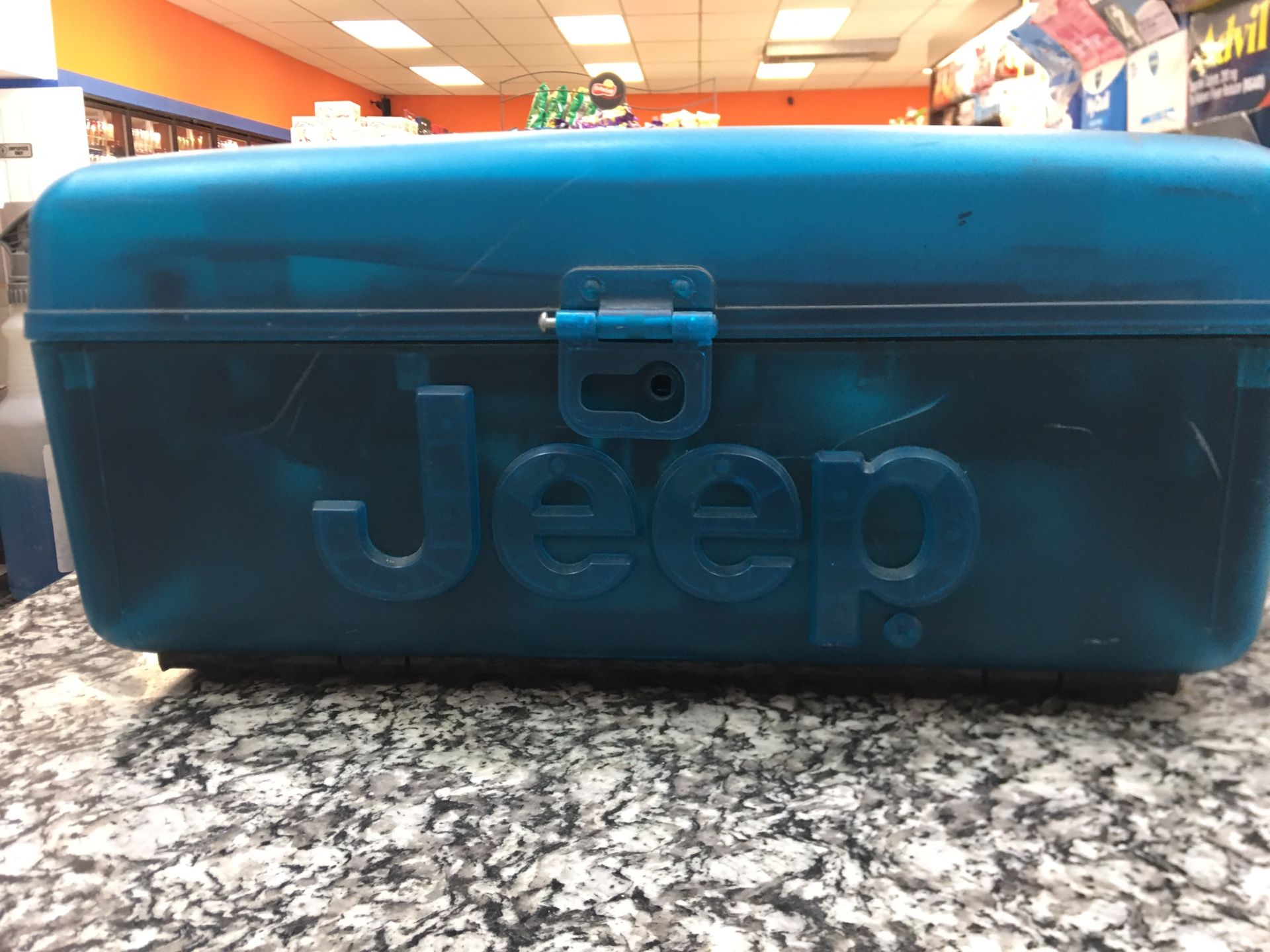 Jeep Blue Boom Box Stereo AM FM WB CD Cassette Radio Player Portable ...