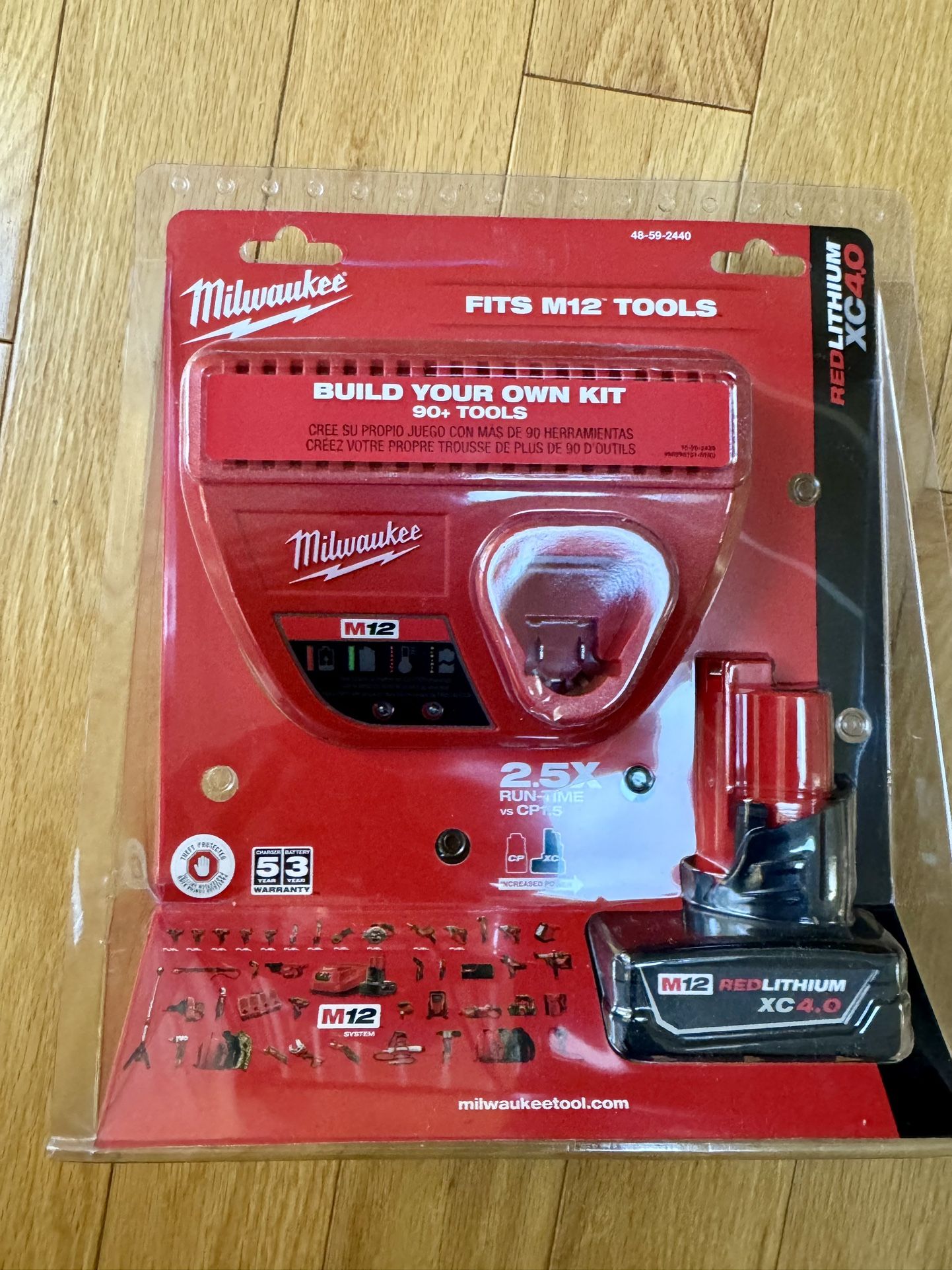 Milwaukee M12 12-Volt Lithium-Ion XC Battery Pack 4.0 Ah and Charger Starter Kit for Sale in ...