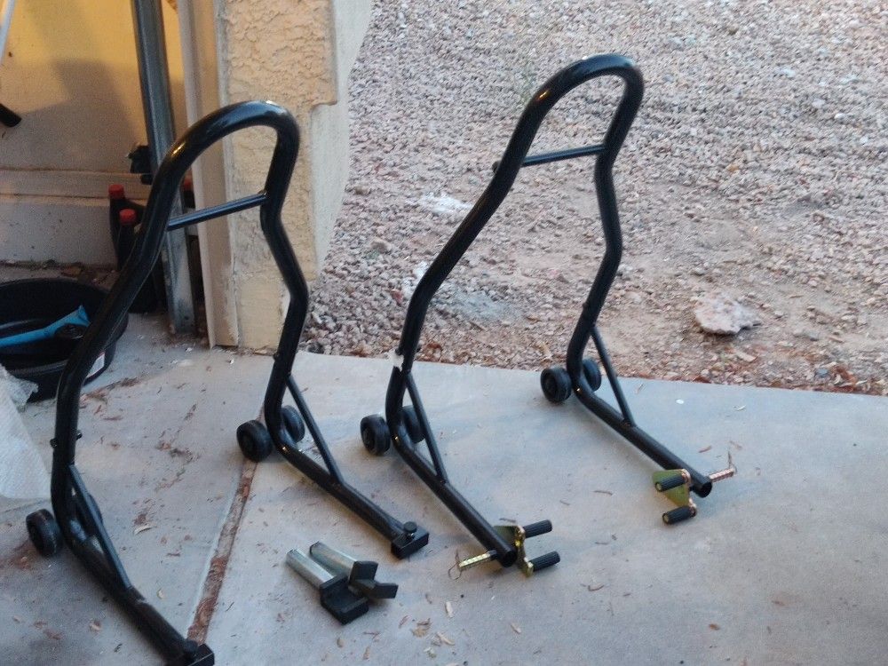 SPECSTAR Heavy Duty Motorcycle Front Rear Wheels Lift Universal Sport ...