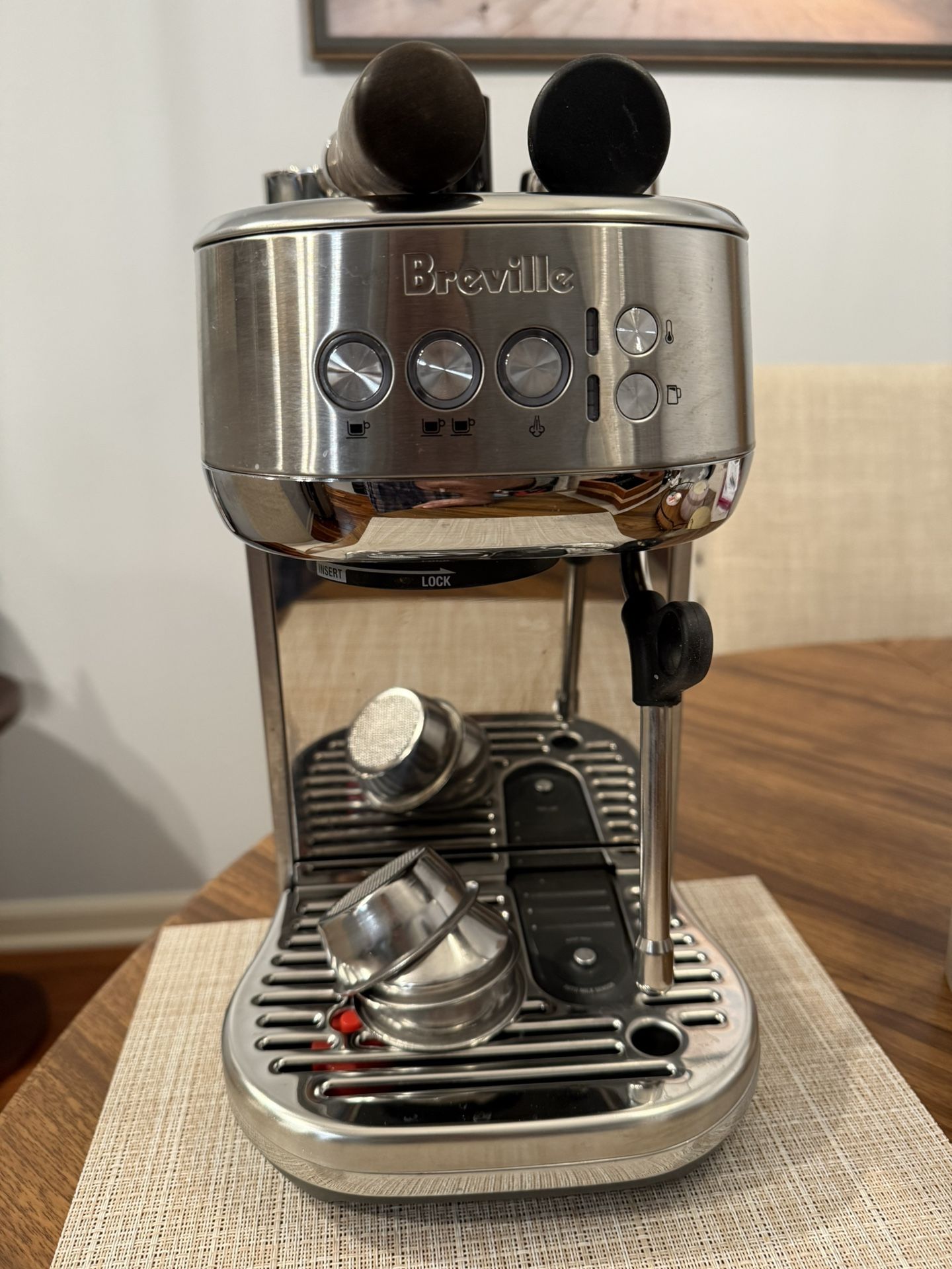 Breville Bambino Plus Espresso Machine (Silver) + Barista Tools for ...