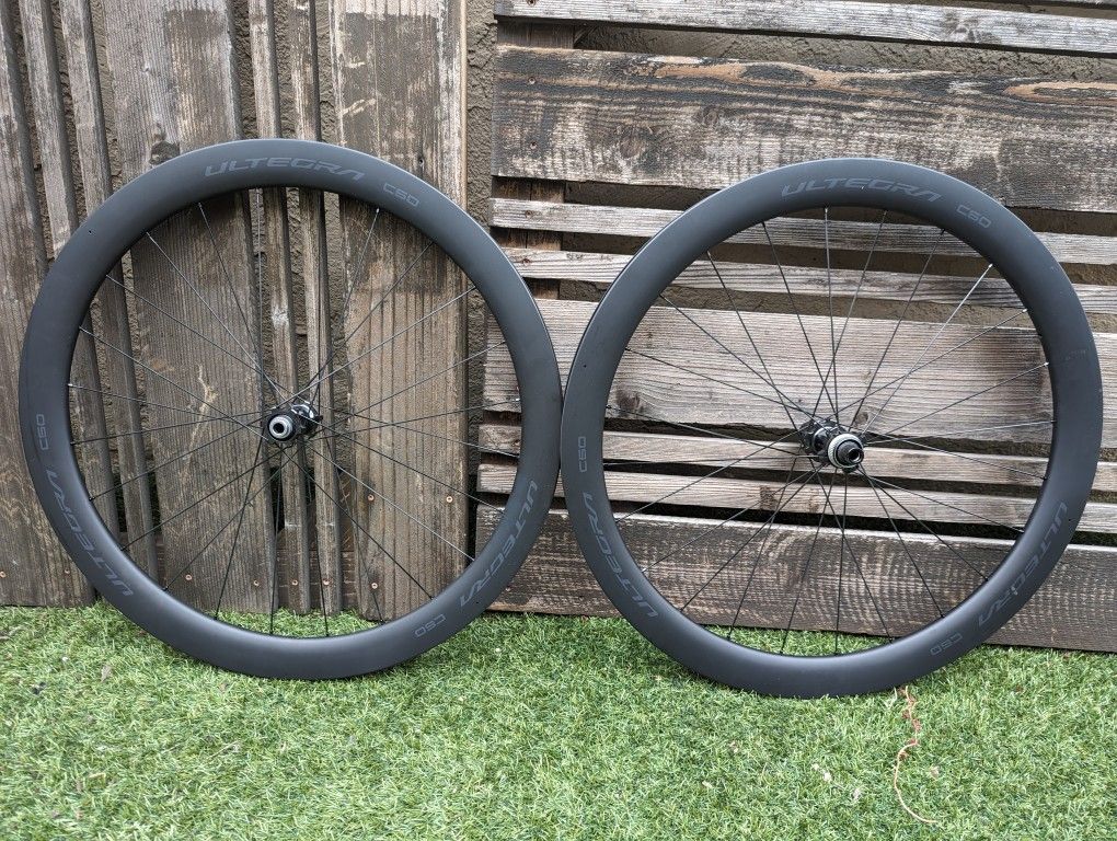 Shimano Ultegra C50 Carbon Wheelset 50mm Deep Tubeless Compatible for ...