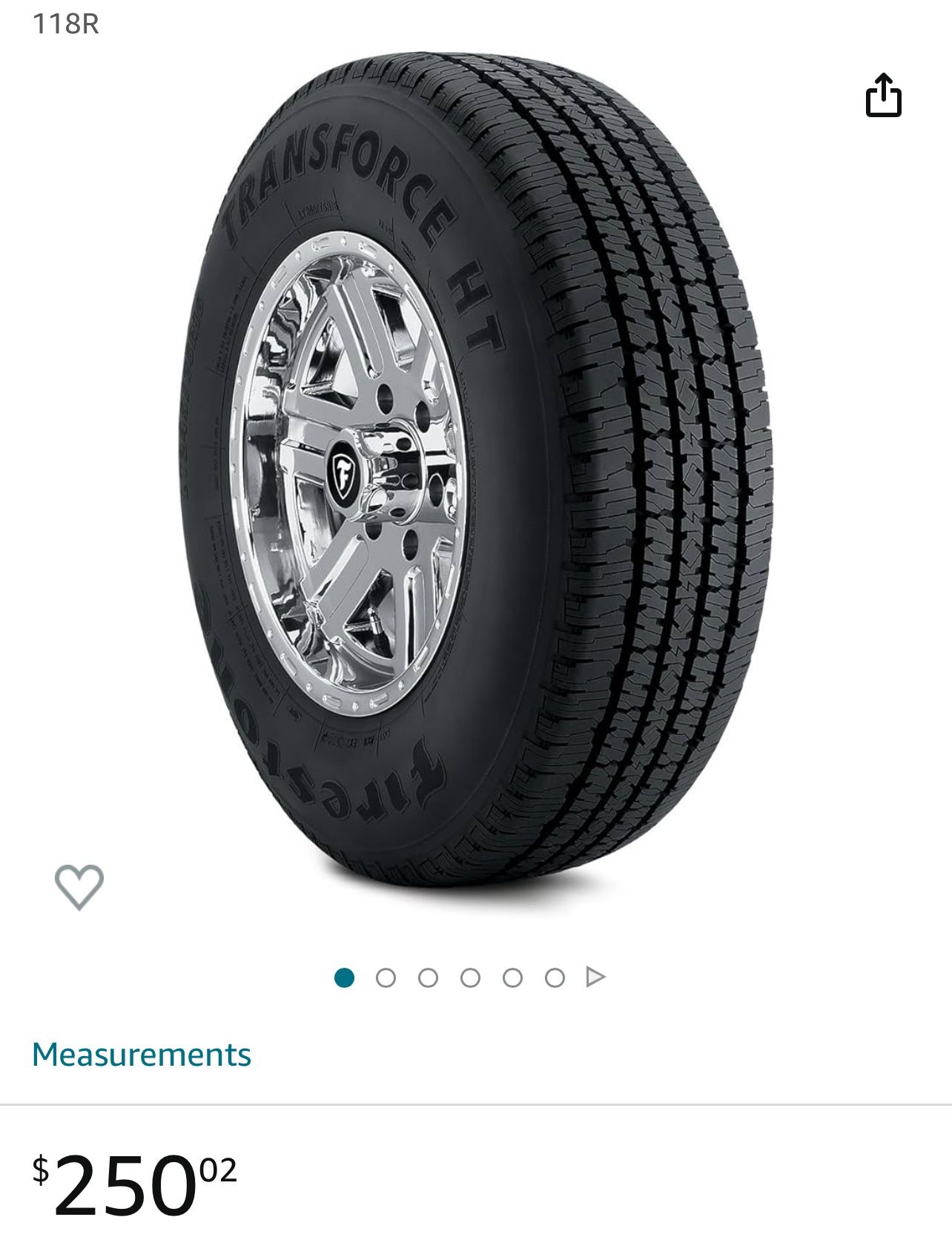 Firestone Transforce HT Comercial Truck Tires 245/75/r17 for Sale in ...