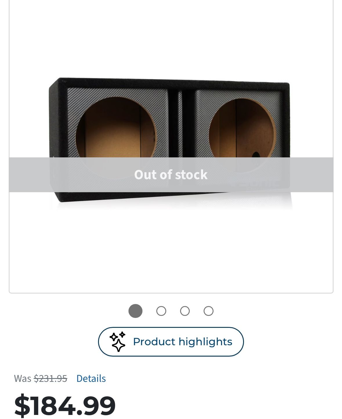 Box Enclosure For Two 12” Subwoofers Subs Dual for Sale in Houston, TX ...