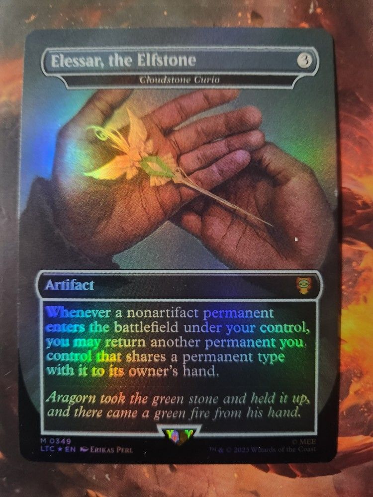 Magic the gathering lord of the rings Elessar, the elf stone holo ...