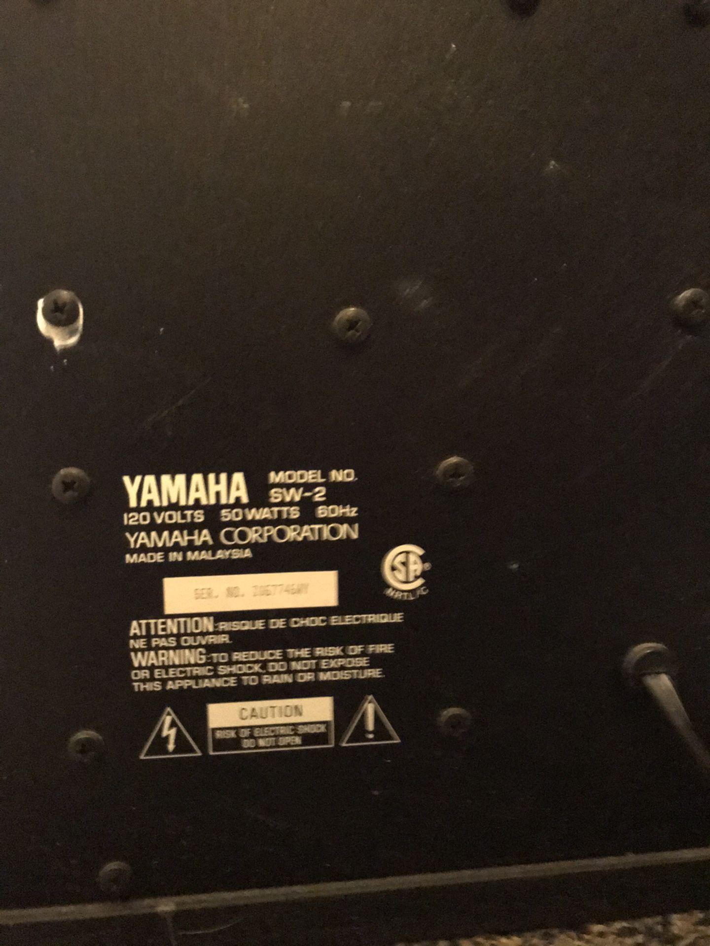 Bad ass vintage Yamaha speaker system with active sub for Sale in ...