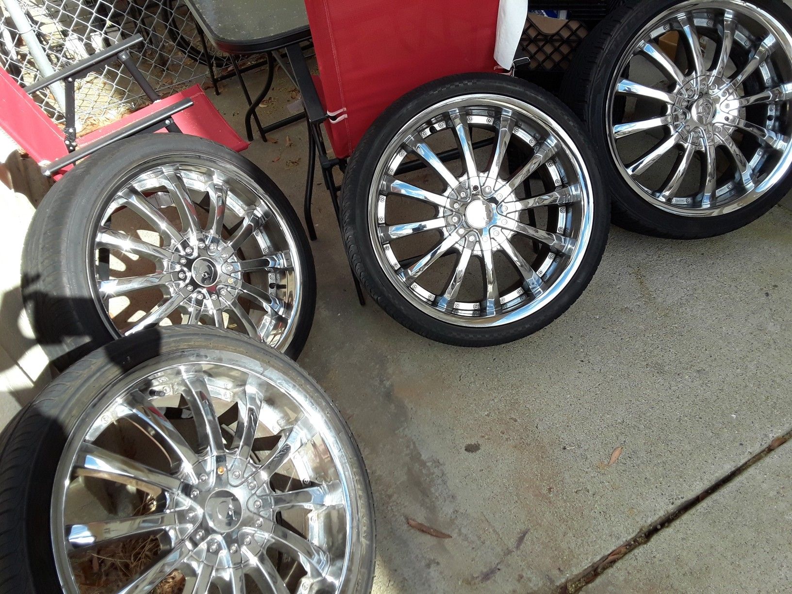 20"inch rims and tires 5 lug BOLT PATTERN 5 X 115 for Sale in Los ...