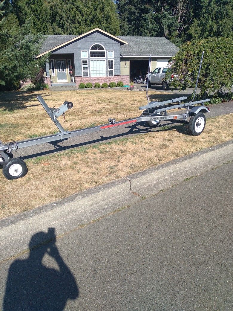 Gamefisher Galvanized Trailer/ Title for Sale in Buckley, WA - OfferUp