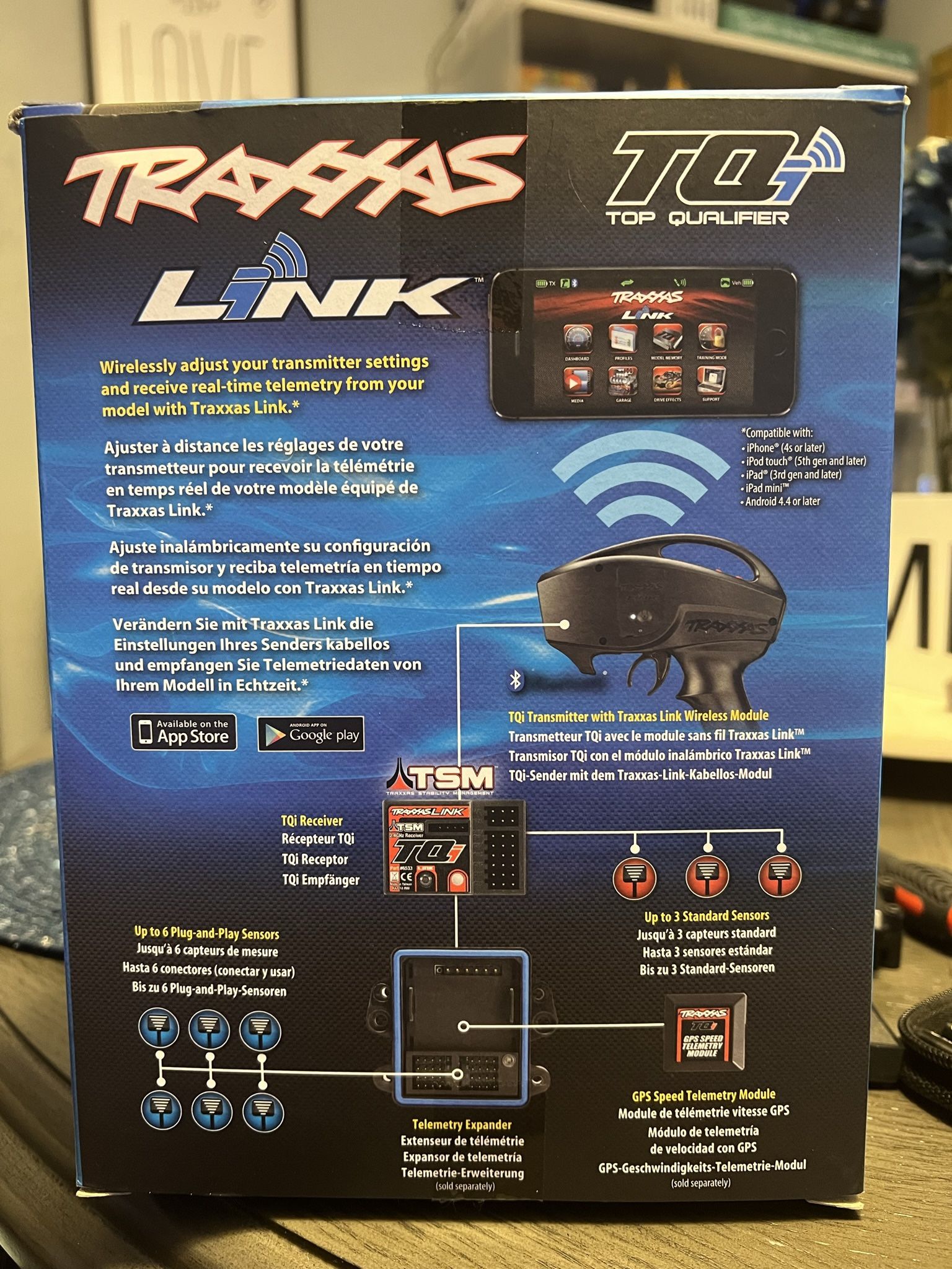 Traxxas TQi 2.4GHz 4-Channel Radio System w/Link Wireless, TSM & Micro ...