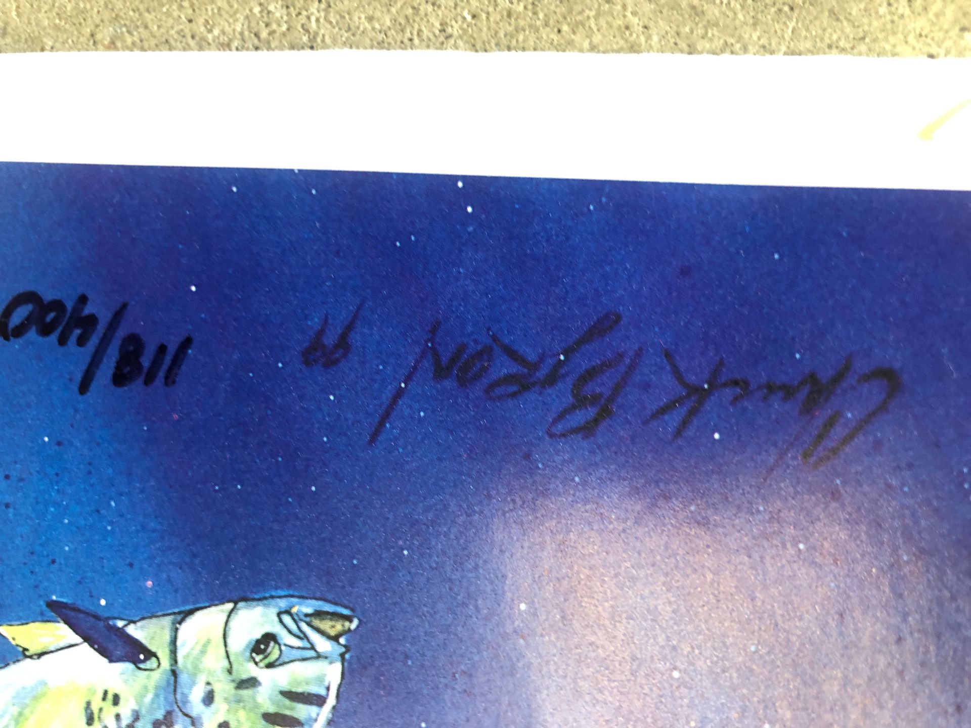 Chuck Byron fighting Lithograph “Predators” signed print w certificate ...