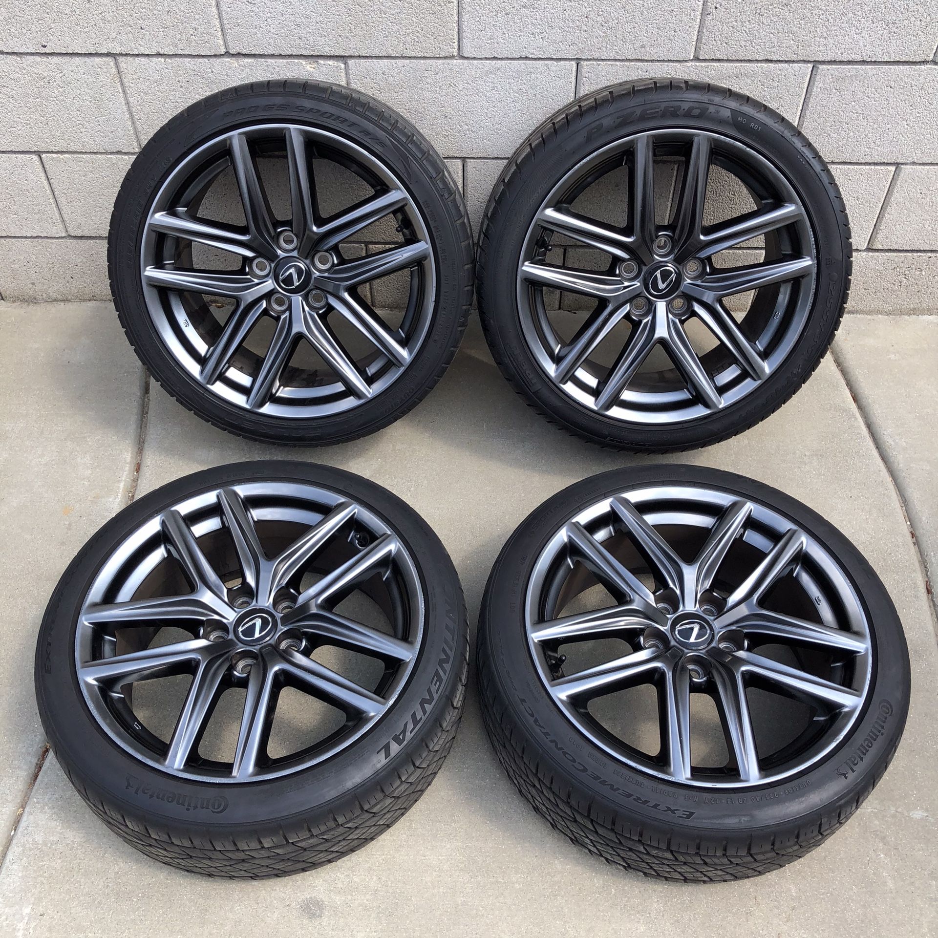 Lexus 2014-2020 IS200T IS250 IS350 F-Sport 18" OEM WHEELS RIMS TIRES No ...