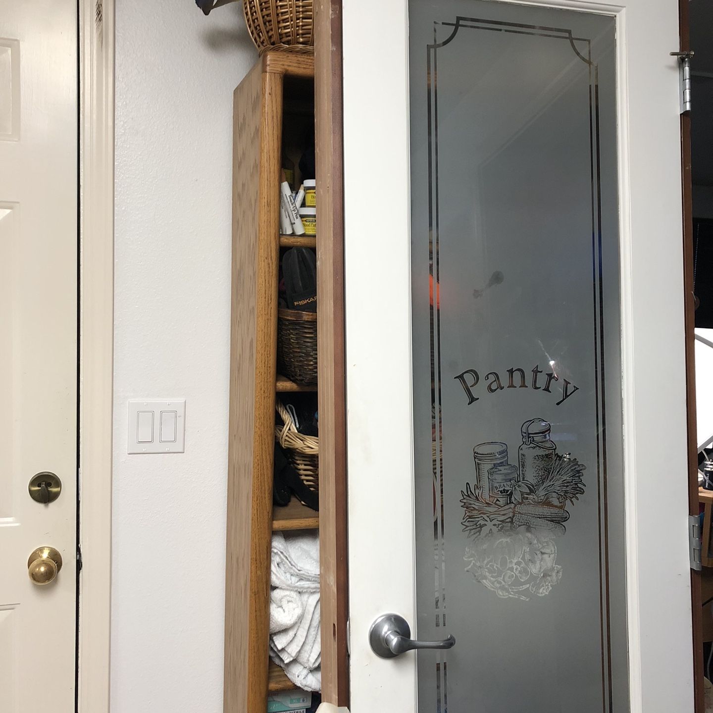 Cool Frosted Glass Pantry Door