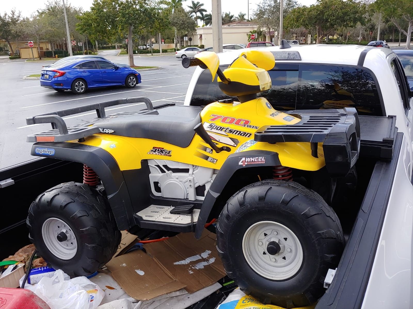 Kids Peg Perego Polaris Sportsman 700 ATV (Yellow) for Sale in Miramar ...
