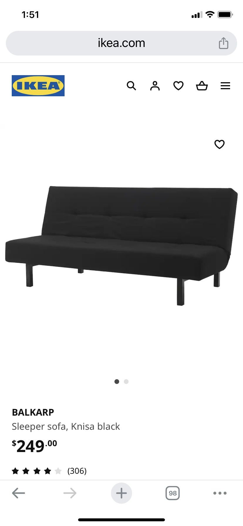 Ikea sleeper sofa balkarp store