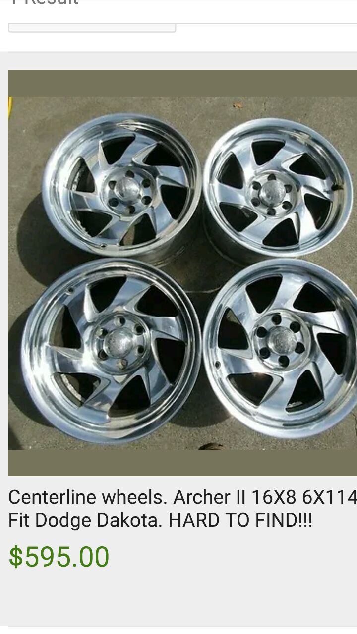 Complete set 16" Centerline 6 Lug Rims with tires for Sale in Madera ...