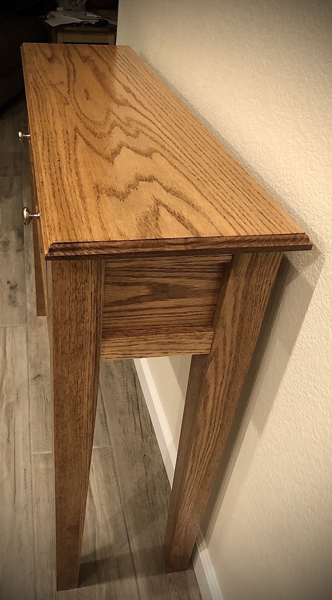 Handmade Custom Solid OAK Entry / Side Table for Sale in Palmdale, CA ...