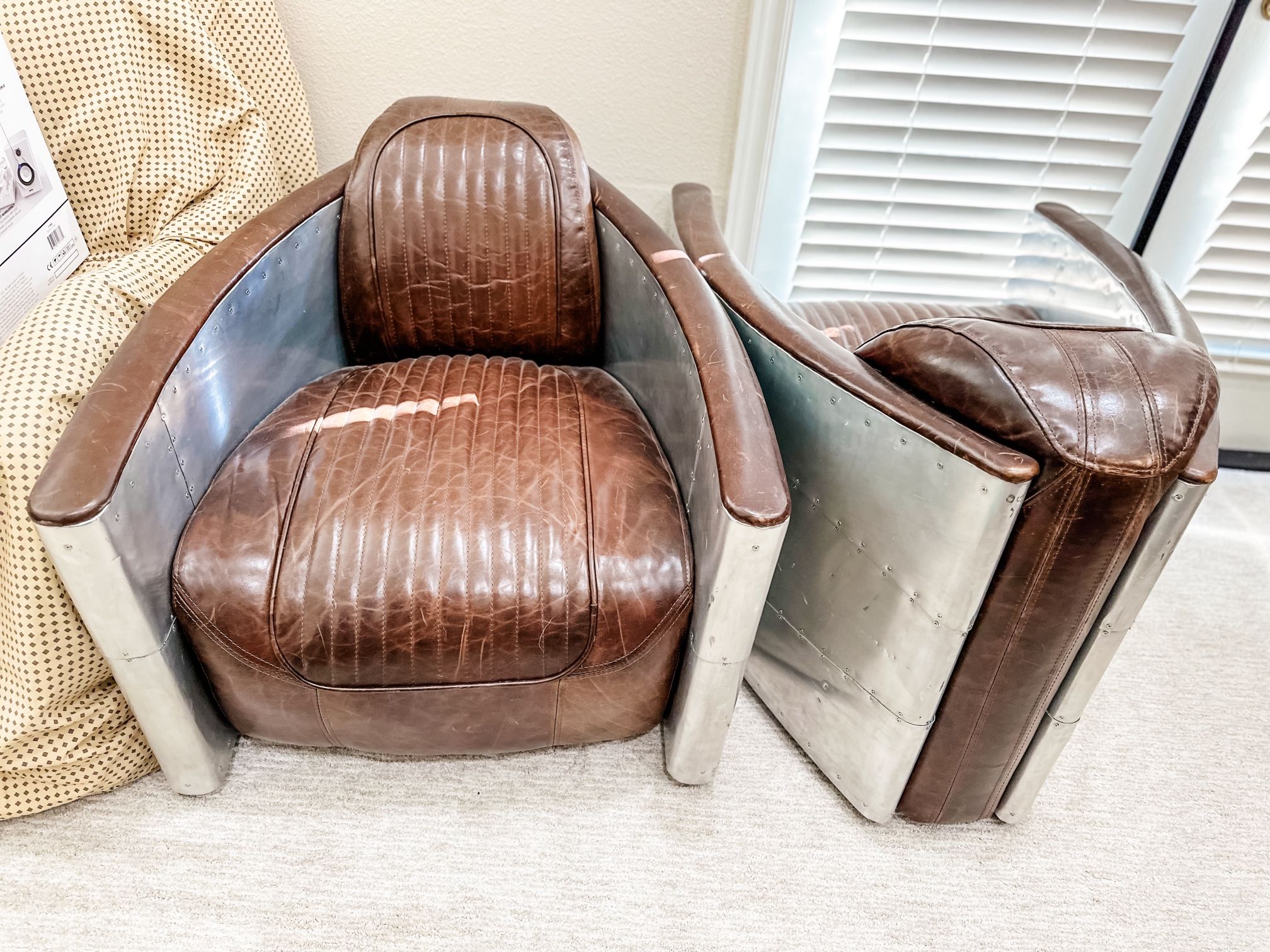 Restoration Hardware Aviator Swivel Chairs for Sale in Calabasas, CA ...
