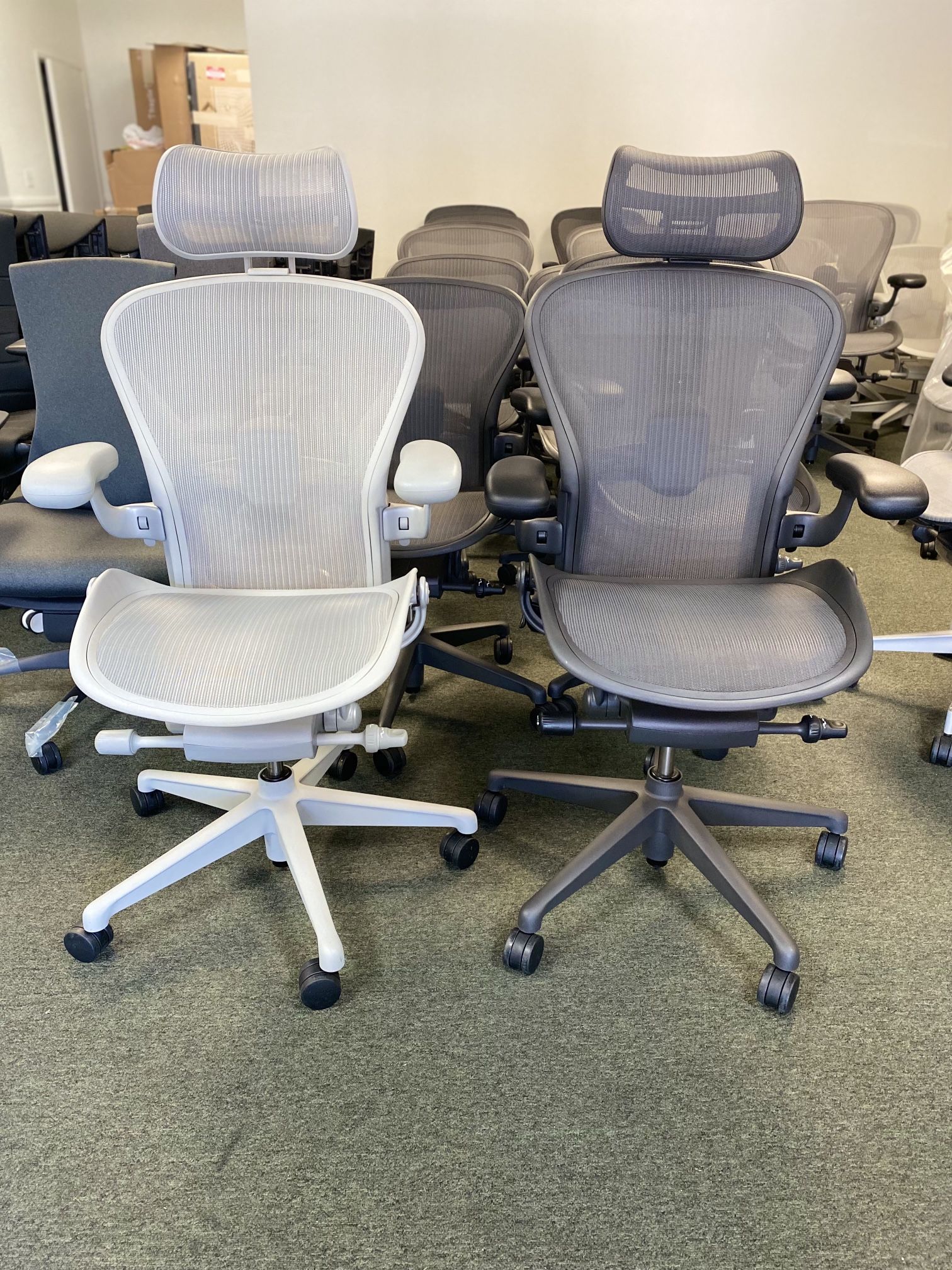 NEW HERMAN MILLER REMASTERED AERON!!! FULLY LOADED!!! MANY AVAILABLE ...
