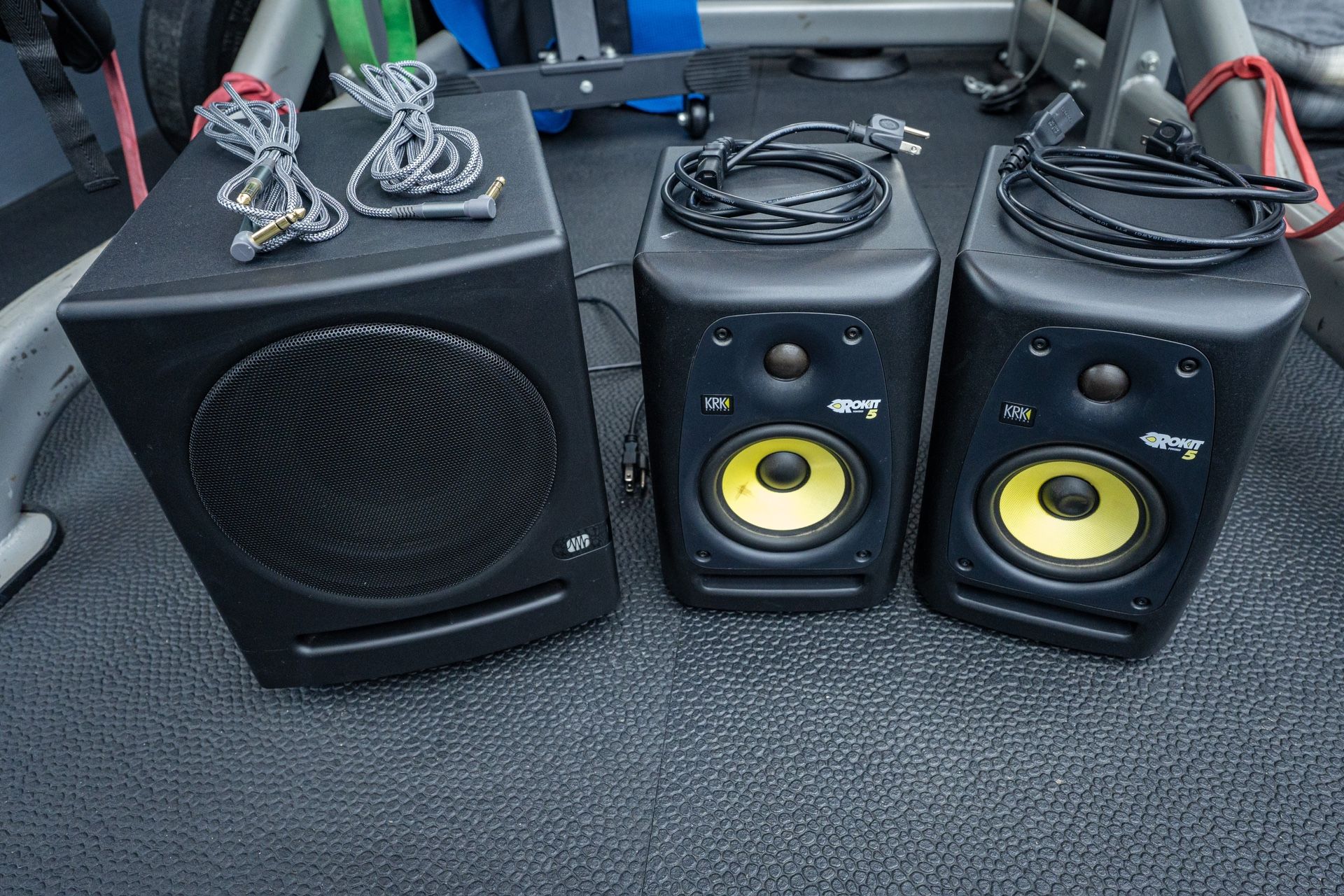 Rokit 5 Studio Speaker Pair + PreSonus Eris Subwoofer for Sale in ...