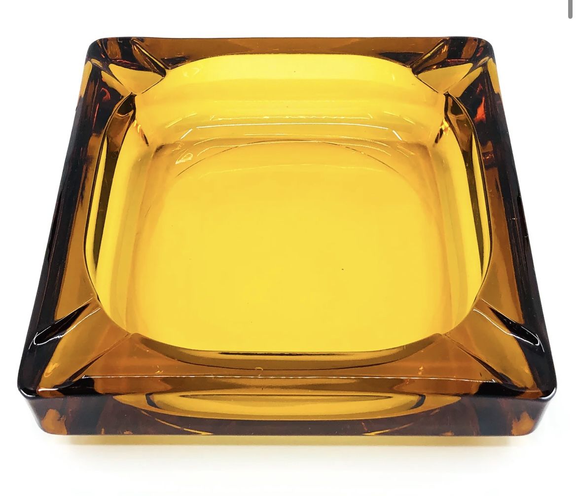 Square Glass Ashtray