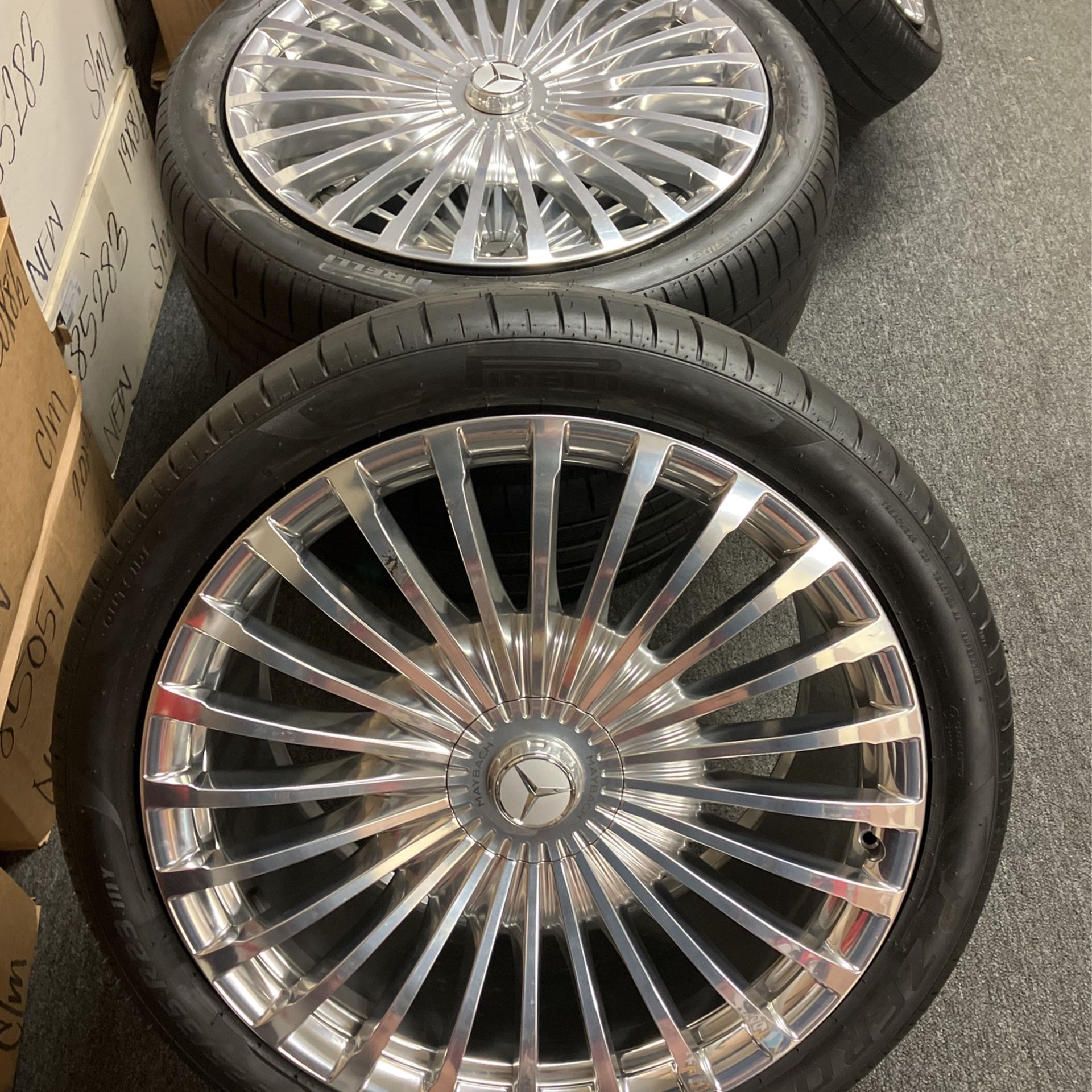 Mercedes GLS600 GLS63 Maybach AMG Wheels Rims Alloy OEM Polished W ...