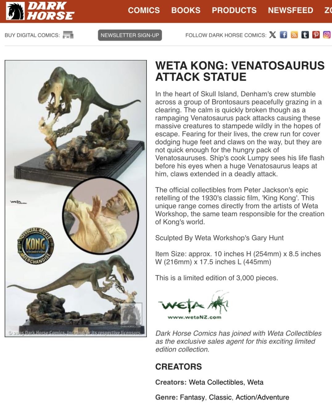 King Kong Venatosaurus Attack