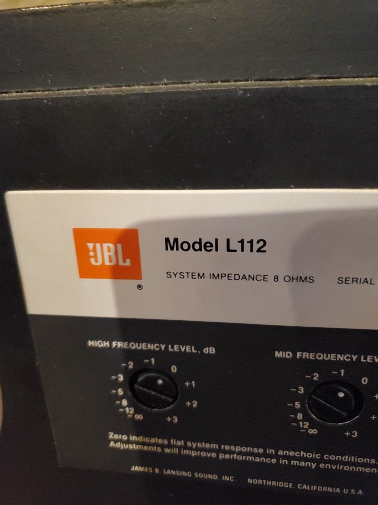 Jbl L112 Speaker Set for Sale in Anaheim, CA - OfferUp