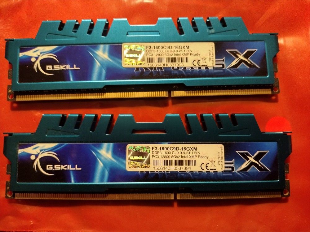 G.SKILL F3-1600C9D-16GXM Ripjaws X Series 16GB (2 x 8GB) 240-Pin DDR3 ...