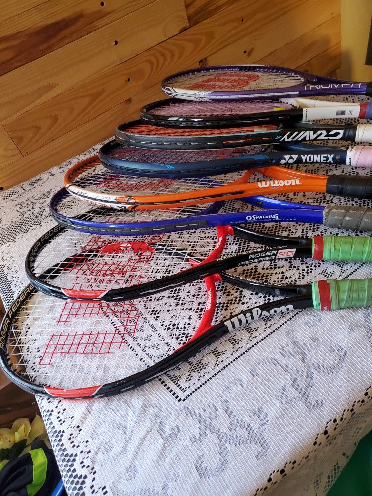8 JR TENNIS RACKETS $40 FOR SET OF 8 for Sale in North Las Vegas, NV ...