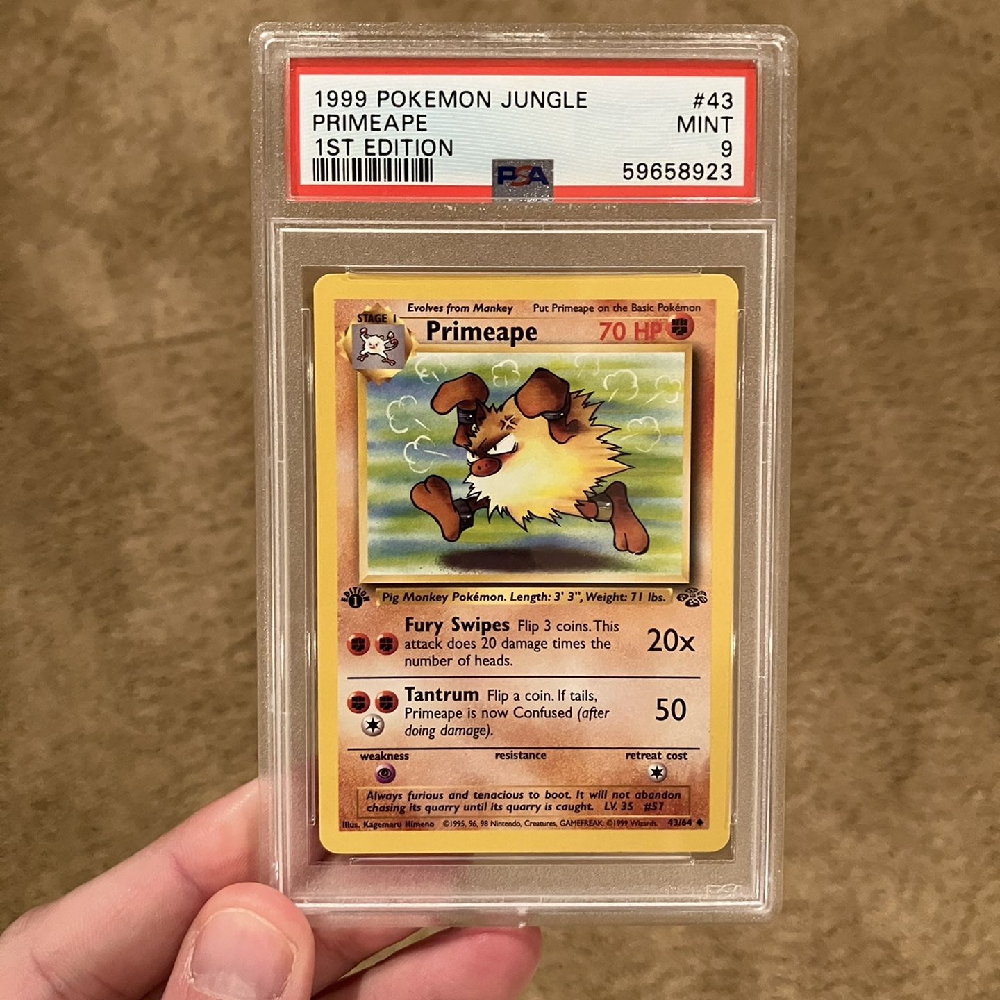 Primeape Pokemon Card