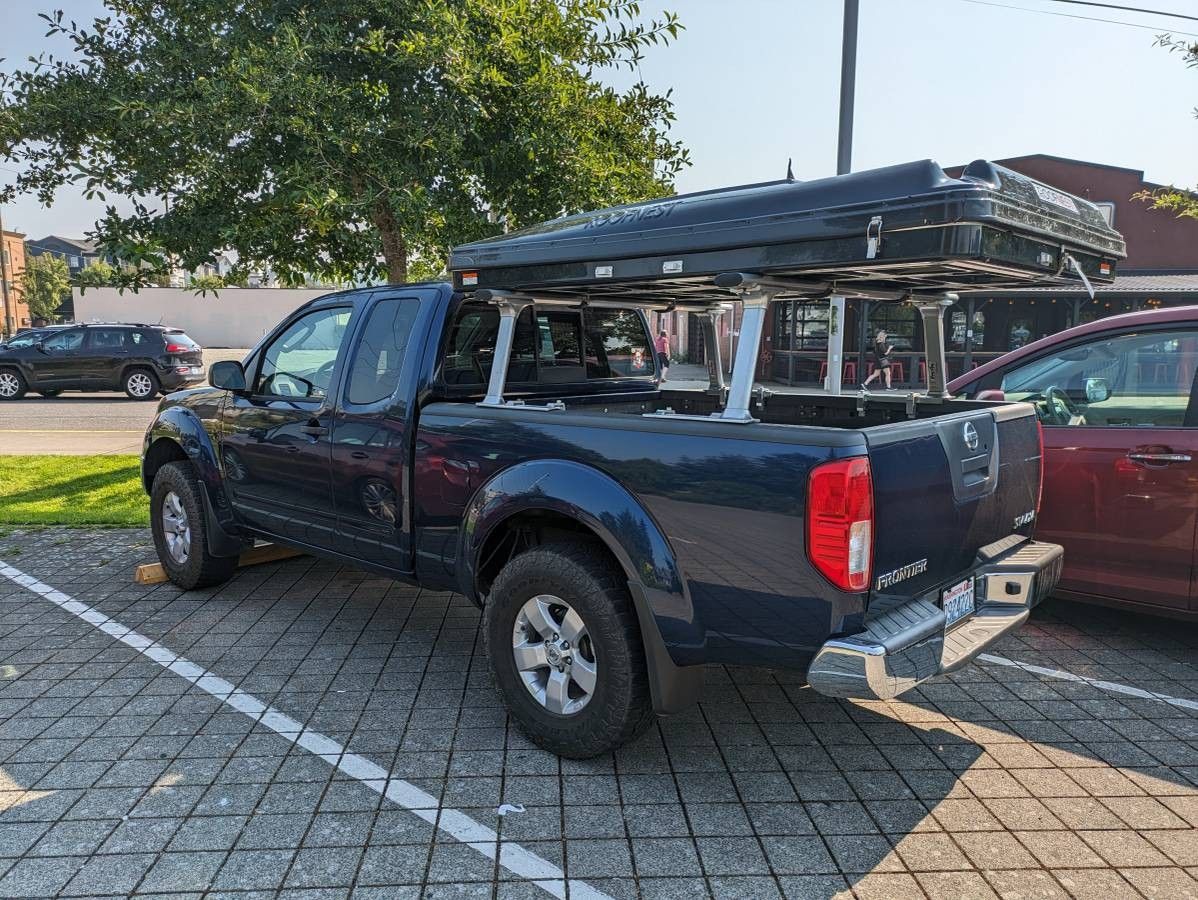 Thule TracRac TracONE Universal Truck Bed Ladder Rack Silver Lowered ...