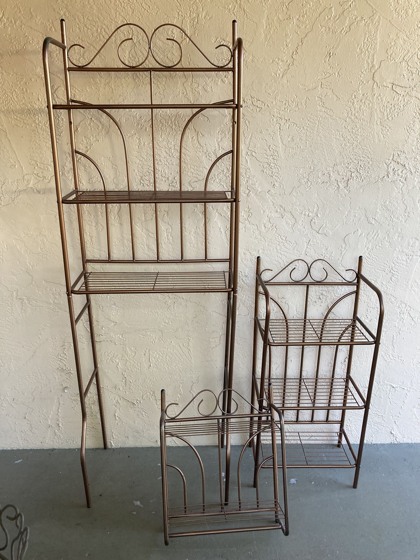3pc Bath Set Bronze Scroll | Sizes In Pictures | Rubbed Bronze Metal ...