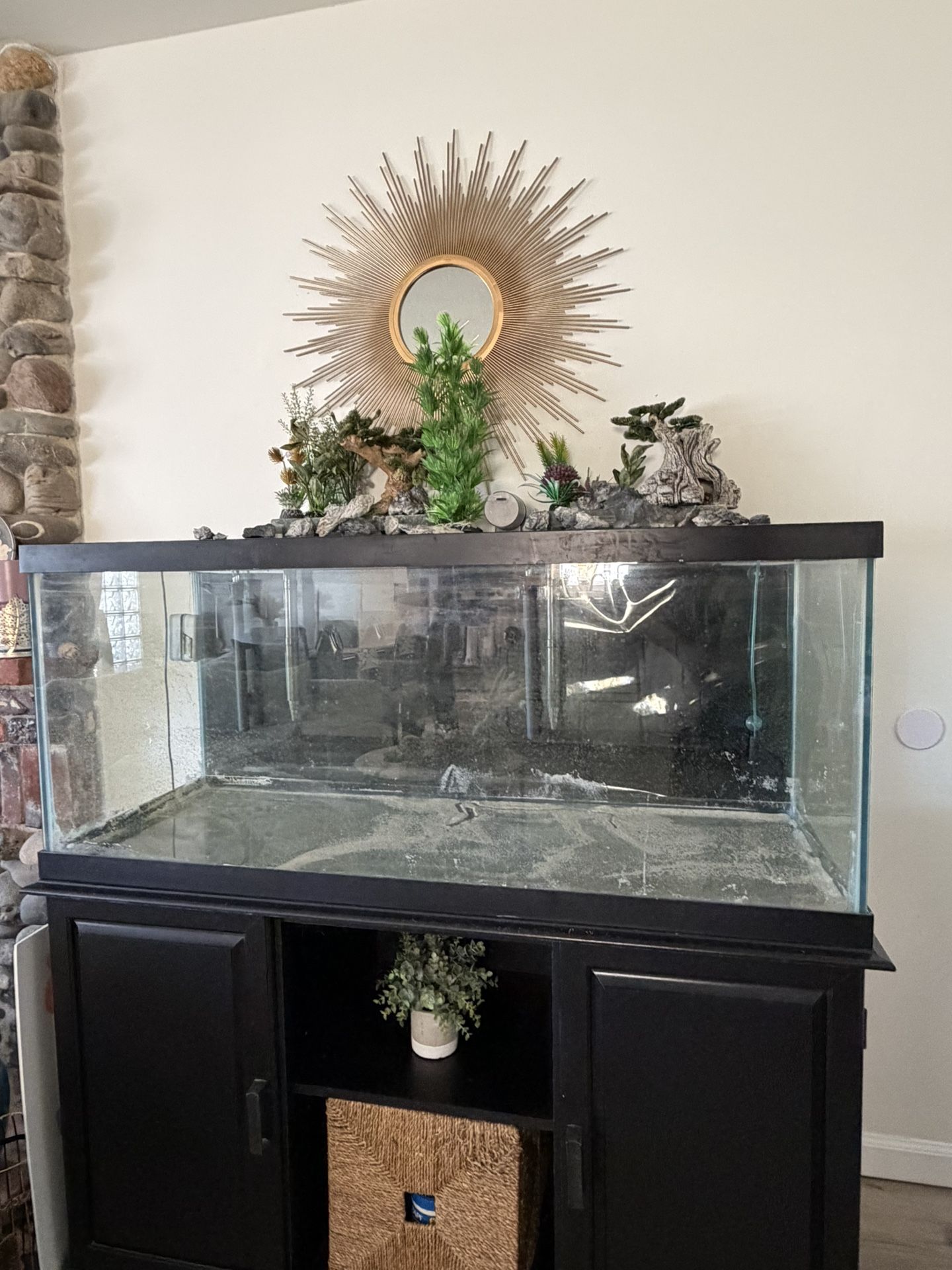 MSG OFFERS. 75 Gallon Saltwater Ready Fish Tank With Stand And Supplies ...