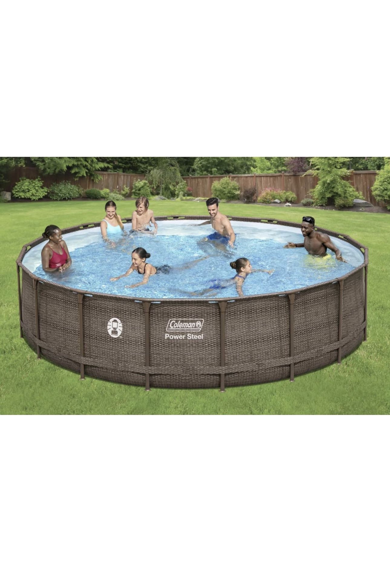 Coleman Power Steel Frame 18’ x 48” Round Above Ground Pool for Sale in ...