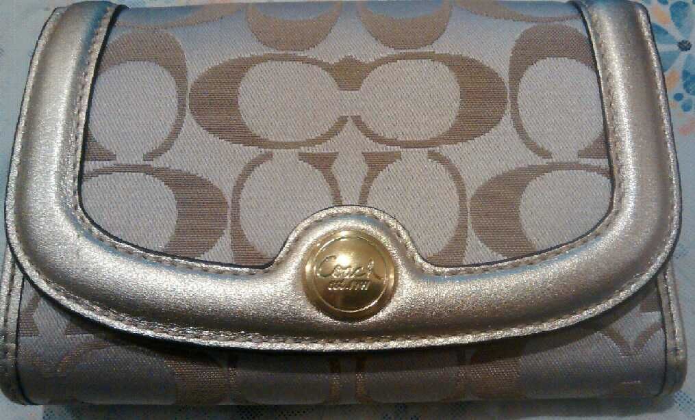 Coach- Legacy Signature Compact Clutch Wallet for Sale in Clayton, NC ...