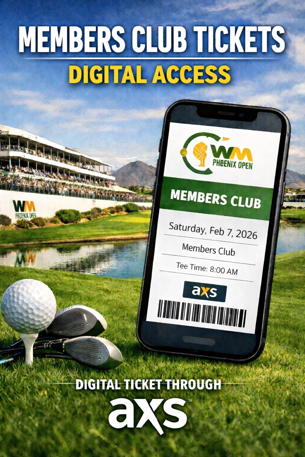 SATURDAY Waste Management Phoenix Open Golf Tournament - Members Club ...