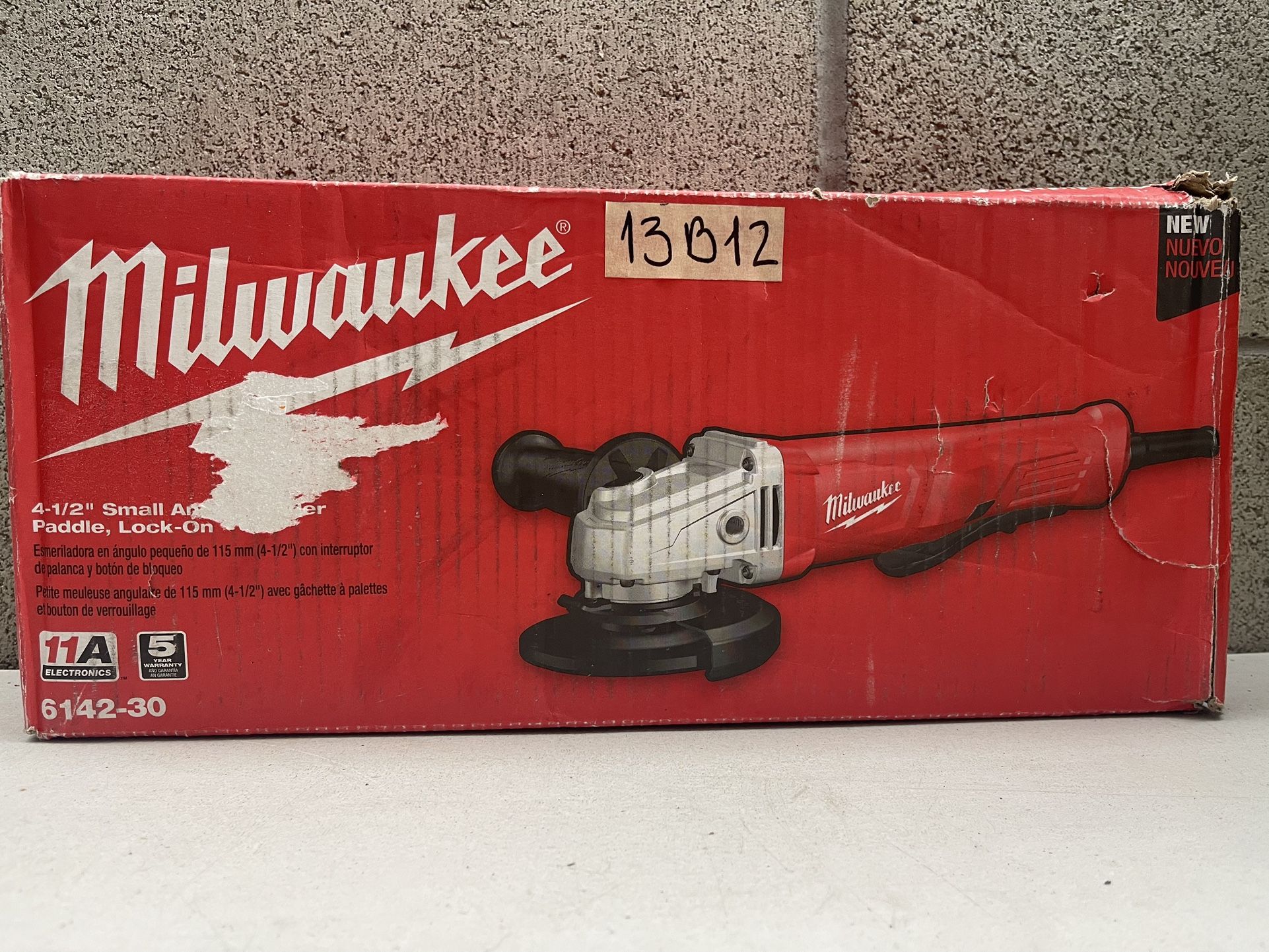 Milwaukee 11 Amp Corded 4-1/2 in. Small Angle Grinder with Lock-On Paddle Switch for Sale in ...