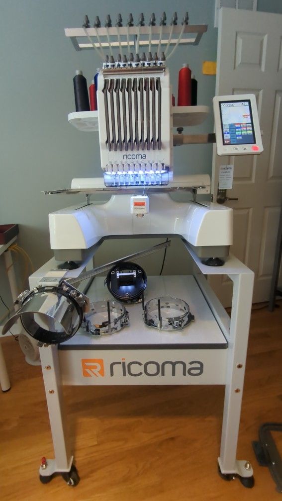 RICOMA EM-1010 Embroidery Machine 10 Needle Perfect Condition Plus Extras for Sale in Orland ...