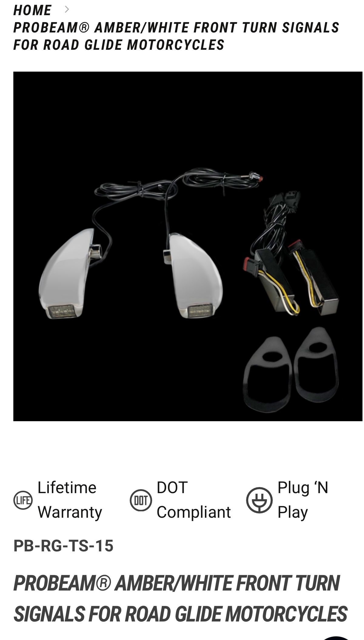 Custom Dynamics Chrome Pro Beam Turn Signals for Sale in Phoenix, AZ ...