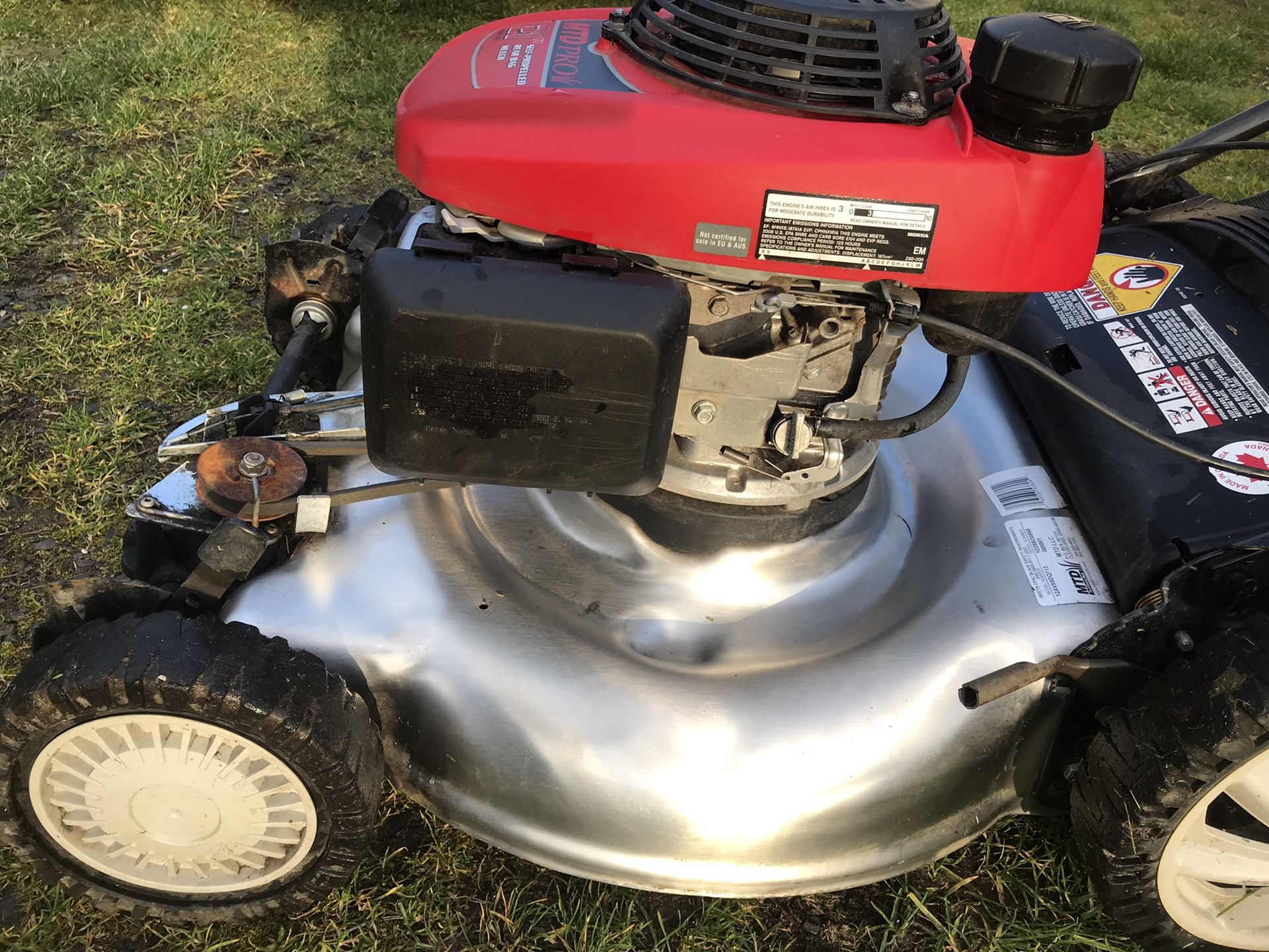 MTD Pro stainless steel body self propelled mower. for Sale in Shelton ...
