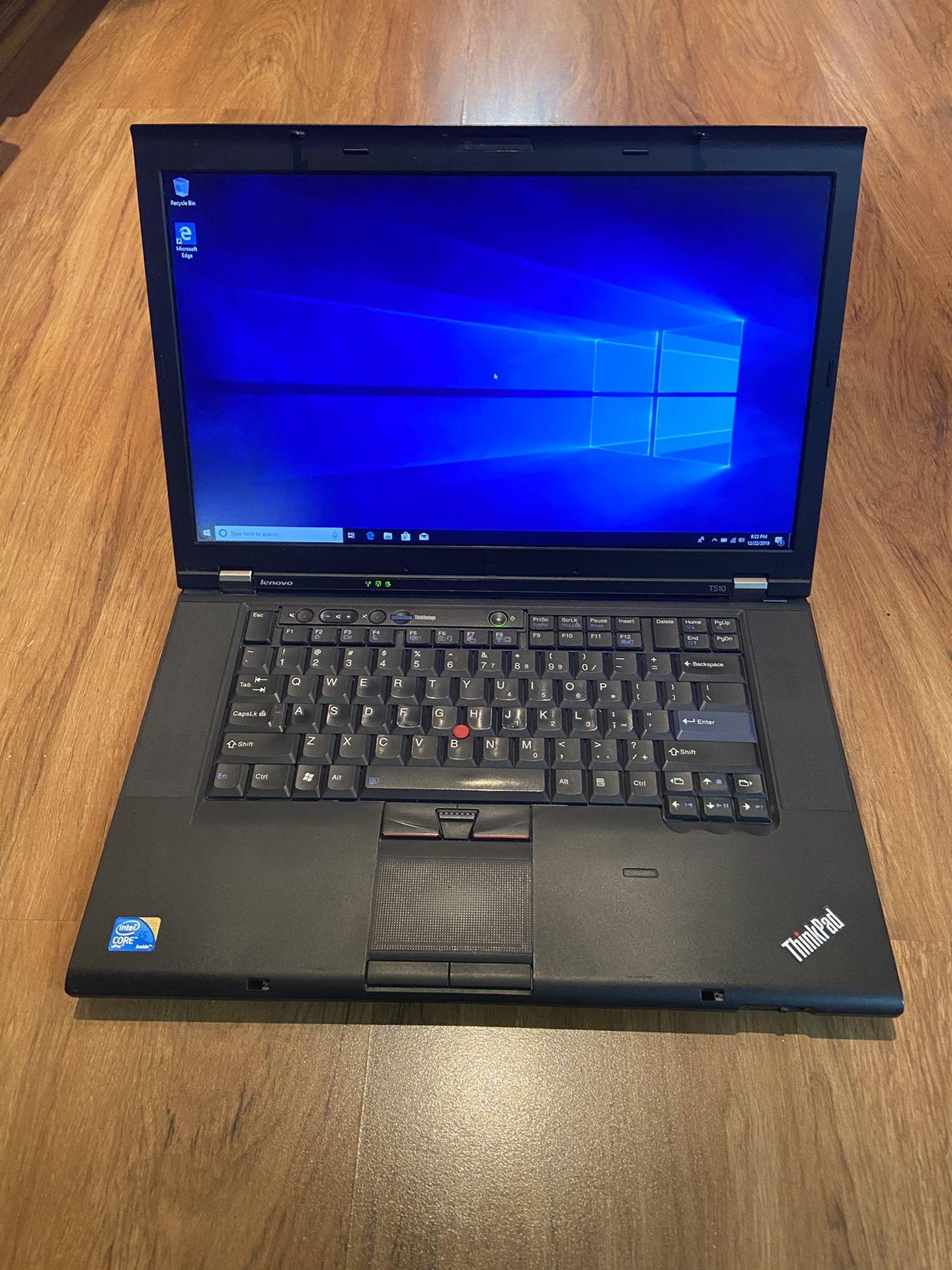Lenovo ThinkPad T510 core i5 4GB Ram 320GB Hard Drive 15.6 inch Screen ...