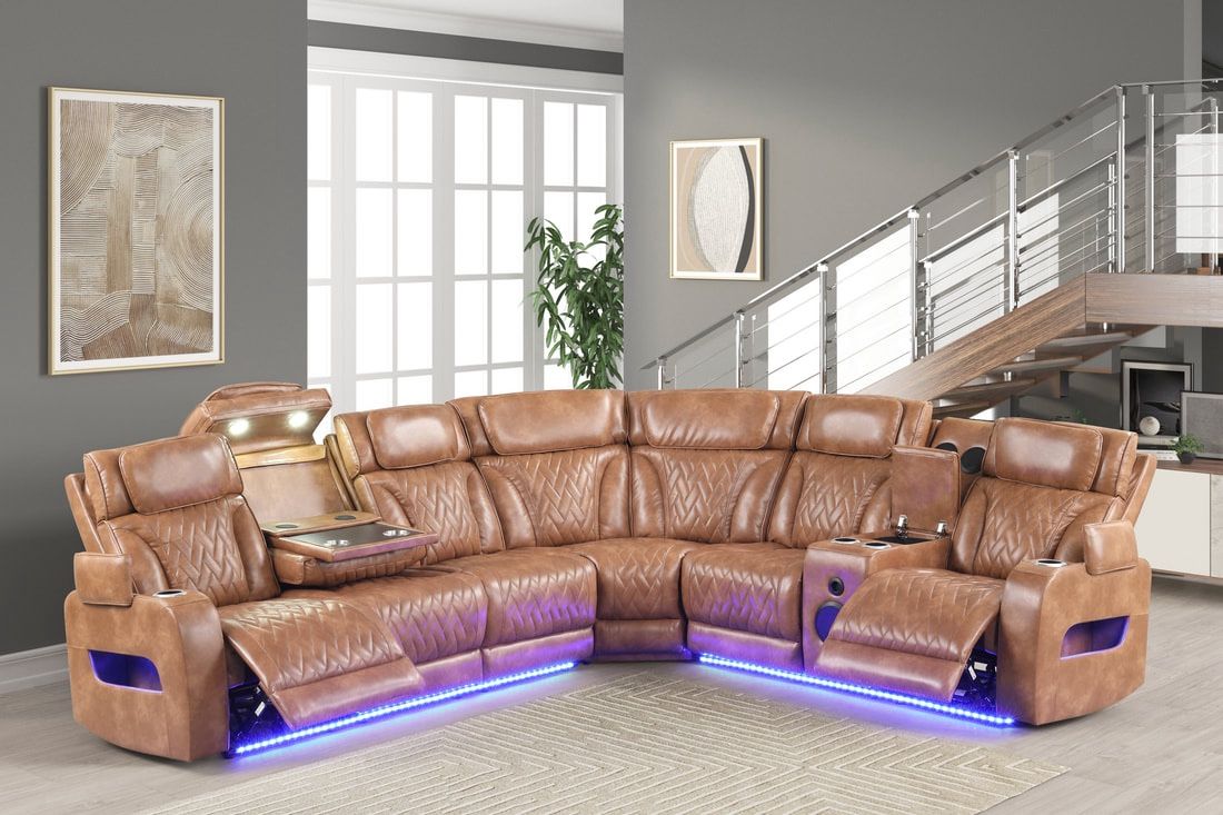 Sala Sectional Power Recliner $54 Down for Sale in Donna, TX - OfferUp