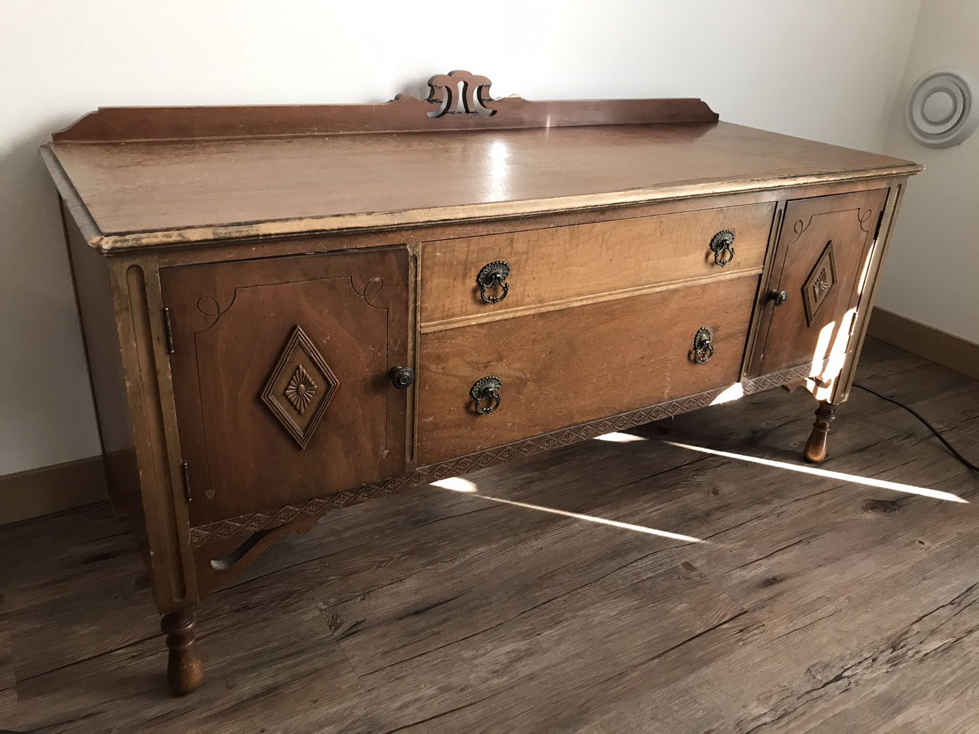 Antique vintage wood dresser / console / buffet for Sale in Seattle, WA ...