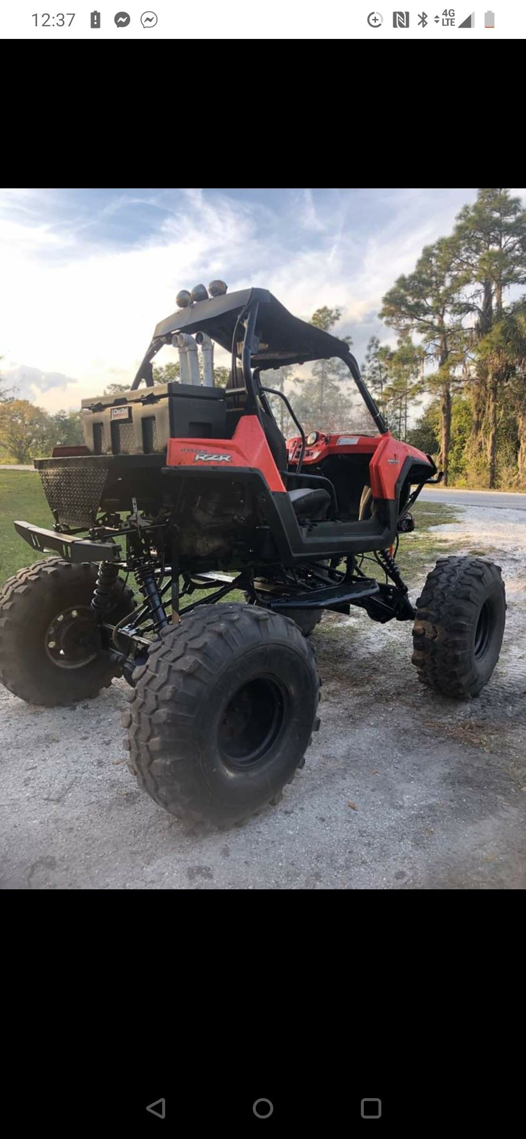 2008 Polaris RZR 800 on samurai axles custom belt 39 1/2 tires 15 inch ...