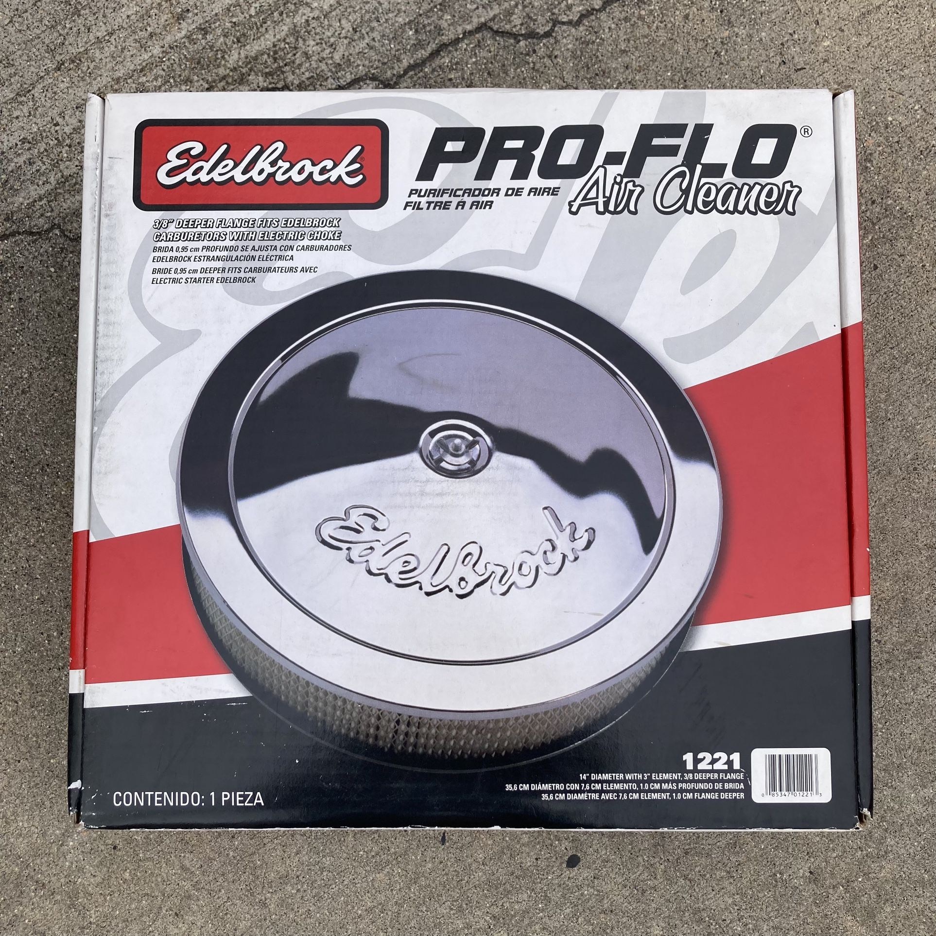 New Edelbrock Pro Flow Air Filter Air Cleaner for Sale in San Diego, CA ...