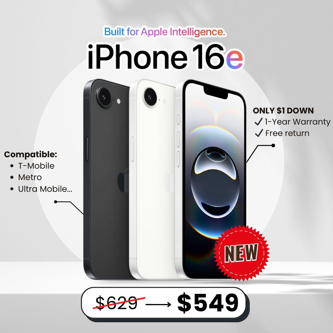 iPhone 16e (Brand New) – $549 or $1 Down! Save $80 Compared to Retail for Sale in Lacey, WA ...