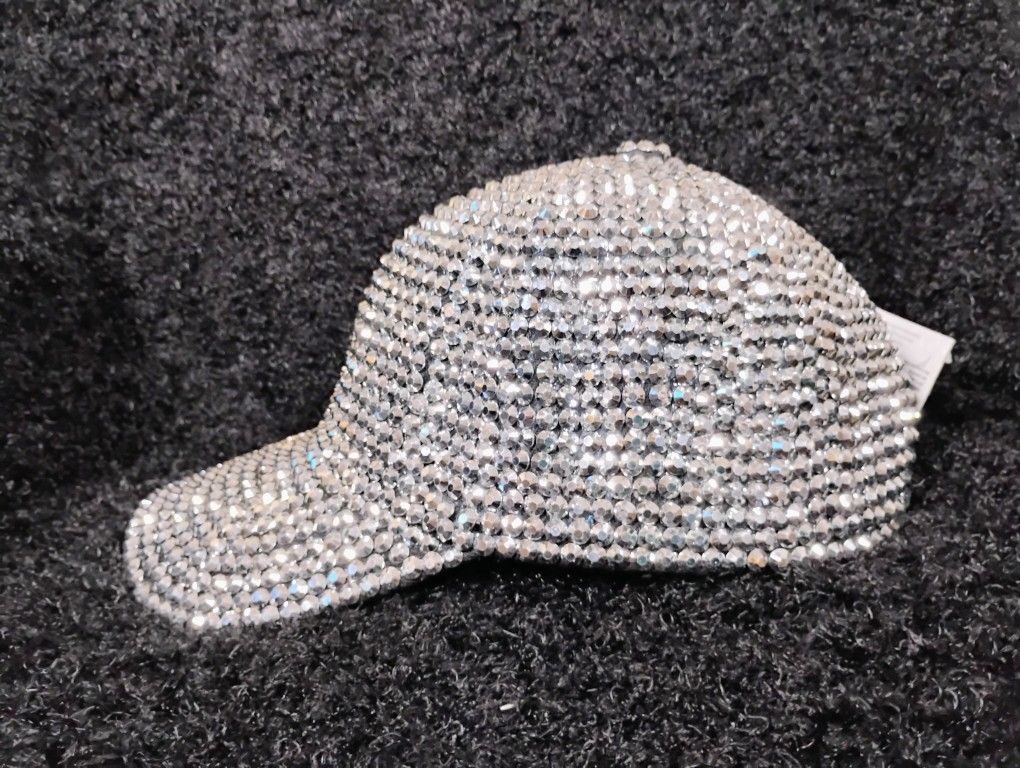 Women's Adjustable Rhinestone Baseball Cap--Ring In The New Year With A ...