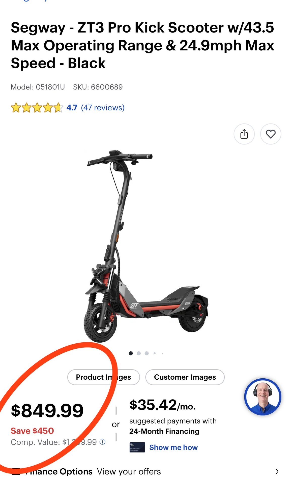 Electric Scooter, Segway ZT3 Pro for Sale in Anaheim, CA - OfferUp