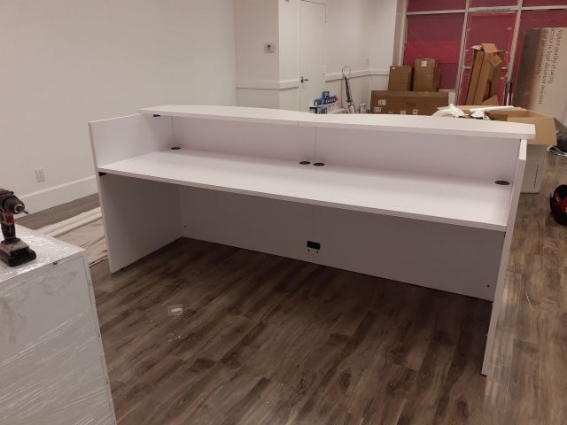 Reception desk, front desk, duo 4 foot Desks to make 8 foot Each $295 ...